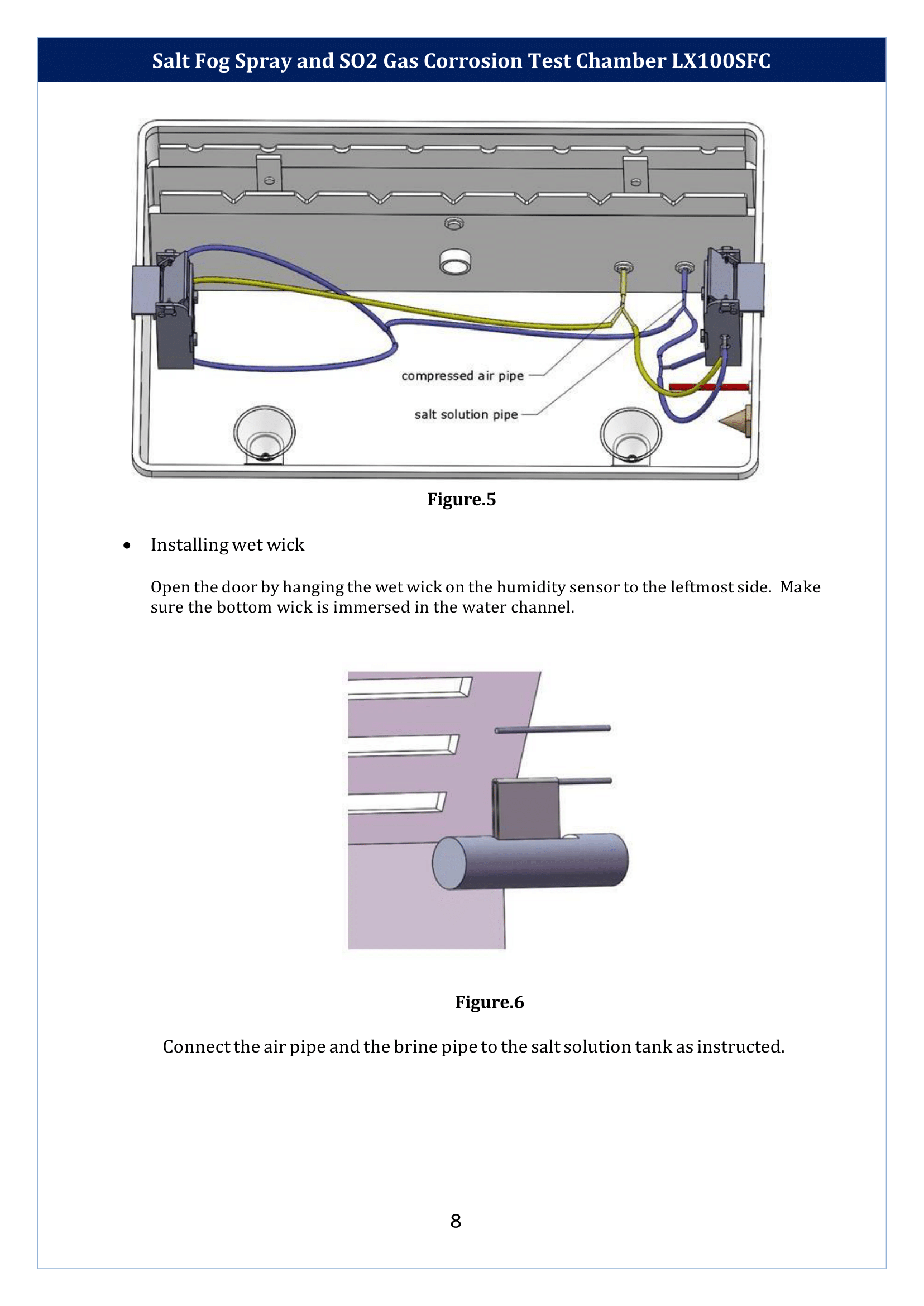 Salt Fog Spray and SO2 Gas Corrosion Test Chamber LX100SFC Manual